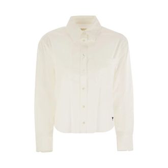 Max Mara Femme, Blouses et Chemises, Blanc, Taille: 40 FR Chemise Oxford Classique en Pur Coton
