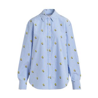 Essentiel Femme, Blouses et Chemises, Bleu, Taille: 38 FR Jeppermint Snoopy Print Shirt