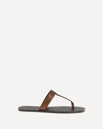 Saint Laurent Leather thong Sandals Female 39.5