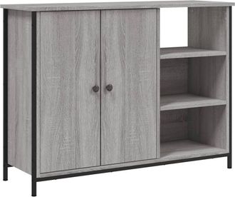 vidaXL Buffet sonoma gris 100x33x75 cm bois dingénierie Vidaxl