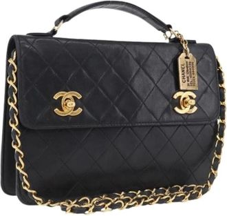 Chanel Sac bandouli&egrave;re vintage doccasion - Femme - Pre-owned - Noir - Taille: ONE Size
