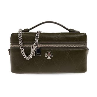 Tory Burch Charlie Quilted Vanity Case - - Bags - Damen - Gr&uuml;n - ONE SIZE