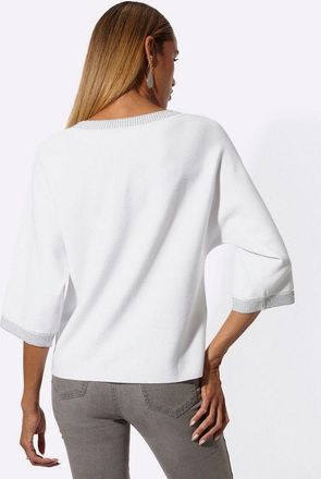 Cr&eacute;ation L Strickpullover Pullover 3/4-Arm Feinstrick, Querstrick