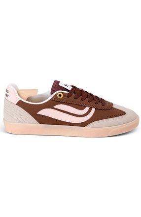 Genesis Damen vegan Turnschuhe G-Volley Hairy Grau Braun Rose