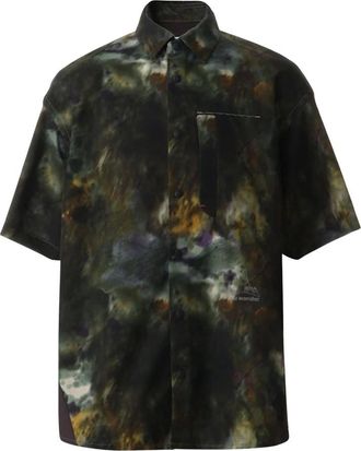 And Wander Homme, Chemises, Multicolore, Taille: XL Chemise en nylon &agrave; imprim&eacute; abstrait