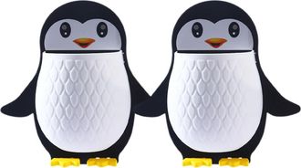 BESPORTBLE FIXOSHEE 2 St&uuml;ck Wandhalterung Aufbewahrungsbox Pinguin Form Kunststoff Organizer f&uuml;r Badezimmer und K&uuml;che Wandmontiert ohne Bohren Vielseitiger Stift