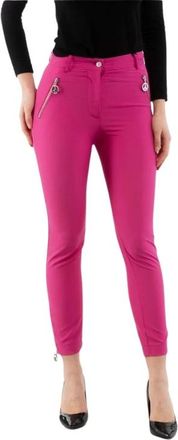 Moschino Femme, Pantalons, Rose, Taille: 36 FR Pantalon D&eacute;contract&eacute; en Polyester
