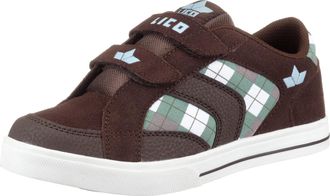 Lico Flint V 530086, Jungen Sneaker, braun, (braun-weiss-hellblau ), EU 31