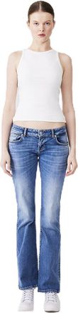 LTB Jeans Jeans Damen Roxy - Ausgestellt Fit mit Mittlere Taille und Reißverschluss in Blau aus Baumwollmischung - Größe W34L30