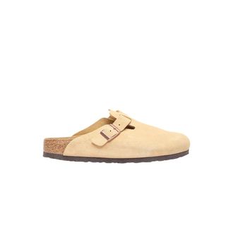 Birkenstock Wildleder-Mules mit Schnallenverschluss - - Shoes - Herren - Beige - 45 EU