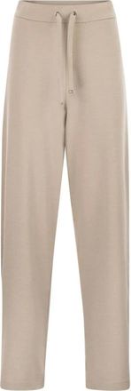 Herno Femme, Pantalons, Beige, Taille: 42 FR Pantalon Large &agrave; Cordon de Serrage