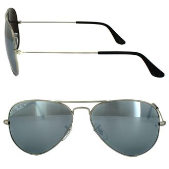 Ray-Ban Lunettes de soleil Ray-Ban Aviator 3025 019 / W3 Silver Silver Mirror Polaris&eacute;