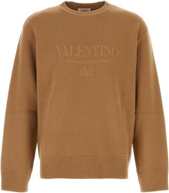 Valentino Garavani Homme, Pulls, Beige, Taille: M Pull en laine Biscuit