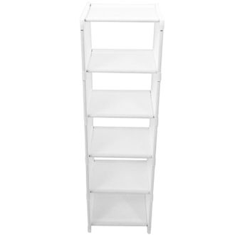 NUOBESTY Faltbares 6 Lagiges Schuhregal aus Robustem Material Platzsparend und Schmal Schuhablage Organizer f&uuml;r Eingangsbereich und Zuhause