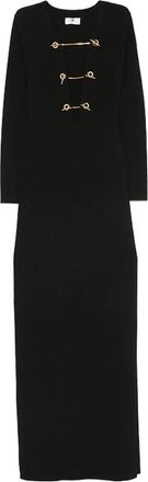 Elisabetta Franchi Robe Au Genou - Noir