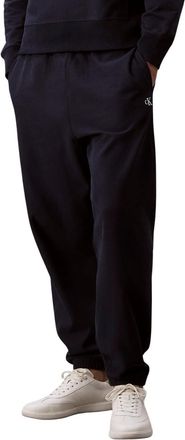 Calvin Klein Herren Jogginghose Premium Terry Monogram mit Tunnelzug, Blau (Dark Sapphire), XXL