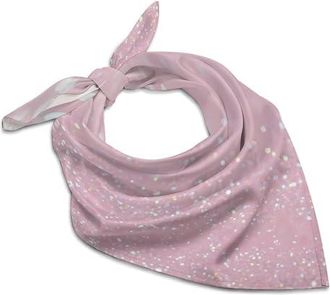 Generic Pink Shine Écharpe carrée légère en soie Motif galaxie abstrait Pour cheveux Respirant Cadeau pour homme et femme, multicolore, 60x60cm