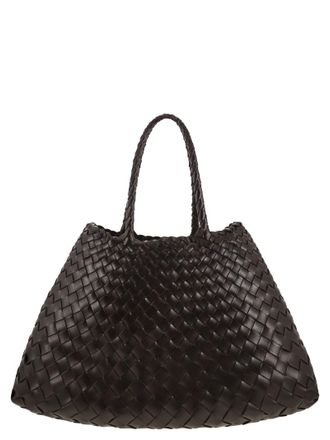 Dragon Santa Croce Small Woven Leather Bag