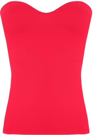 Amir Slama Top mit Herzausschnitt - Rot