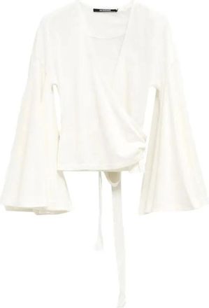 Jacquemus Femme, Blouses et Chemises, Blanc, Taille: 40 FR Le Cache Coeur Ventadou Top