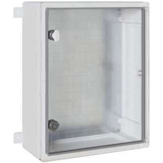 vidaXL Steuerschrank Grau 40 x 17.5 x 50 cm abs Kunststoff Vidaxl