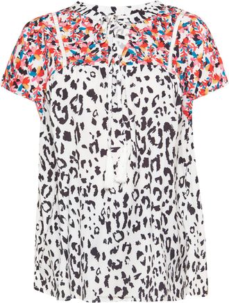 Felipa Bluse Frauen Mehrfarbig Wei&szlig;