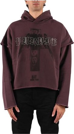 Purple Iron Gospel Nailheads Hoodie - - Sweatshirts & Hoodies - Herren - Braun - 2XL