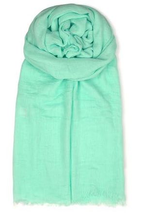 Malito more than fashion malito - &Eacute;charpe de mode pour femme en viscose - foulard l&eacute;ger uni - &eacute;charpe fine - douce et respirante S604, menthe, 180 x 90