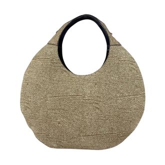 Borbonese Femme, Sacs, Beige, Taille: ONE Size Full Moon Borsa Hobo L