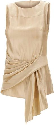 Loulou Studio Femme, Tops, Beige, Taille: 40 FR Fonda Draped Top