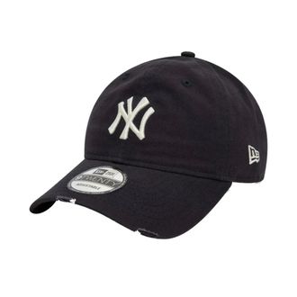New Era Homme, Accessoires, Bleu, Taille: ONE Size Casquette Distressed 9Twenty NY Yankees