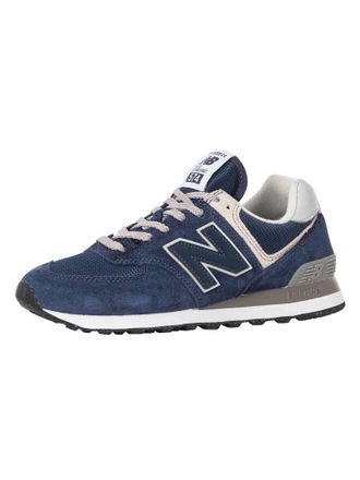 New Balance 574 Wildleder Trainer, Blau