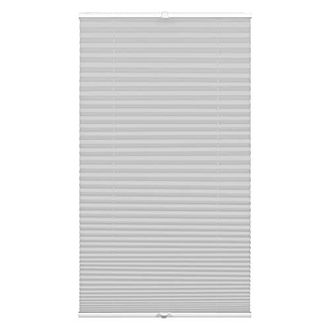 Gardinia Store Pliss&eacute; &Agrave; Lumi&egrave;re Naturelle Concept, Store Pliss&eacute; Opaque, Pi&egrave;ces de Montage Incluses, Store Pliss&eacute; EASYFIX Renforc&eacute; par Deux Profil&eacute;s, Gris, 100 