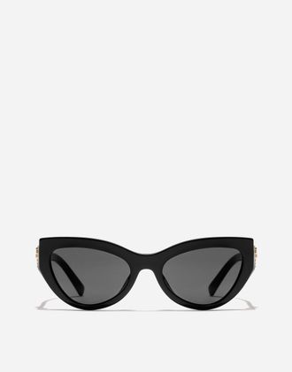 Dolce & Gabbana Devotion Sunglasses - Frau Neuheiten Black Acetat Onesize