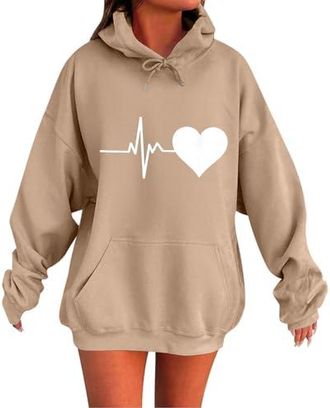 Generic Sweat à capuche pour femme - Pull pour femme - Chandails pour femme - Pull grande taille - Pull et sweat à capuche pour femme - Pull de sortie - Pull 