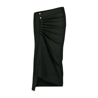 Paco Rabanne Waldgr&uuml;ner Asymmetrischer Midi-Rock - - Skirts - Damen - Gr&uuml;n - M