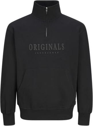 Jack & Jones Demi-Fermeture éclair Demi-Fermeture éclair Imprimé Black XL Black XL