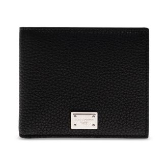 Dolce & Gabbana Leder Geldb&ouml;rse mit Logo - - Accessories - Herren - Schwarzk - ONE SIZE