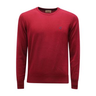 Brooksfield Wollpullover Burgund Made in Italy - - Knitwear - Herren - Rot - 2XL