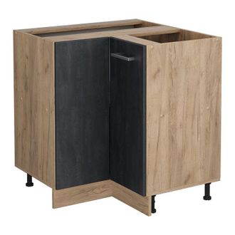 Vicco Meuble dangle R-Line, B&eacute;ton noir, 75.6 cm sans plan de travail