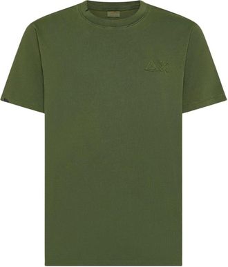 Sun 68 Homme, Tops, Vert, Taille: M T-Shirt Vintage Broken S/S