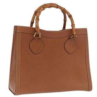 Gucci Sac &agrave; main vintage en cuir Pre-owned - Femme - Pre-owned - Brun - Taille: ONE Size