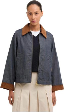 Barbour Femme, Vestes, Bleu, Taille: 38 FR Freckleton Denim Jacket