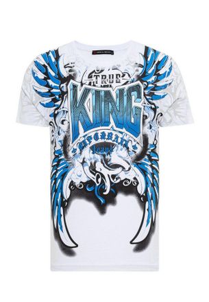 Cipo & Baxx T-Shirt T-Shirt mit hochwertigem Frontmotiv