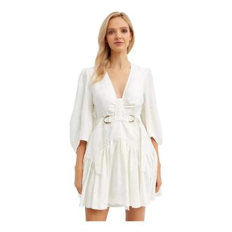 Acler Luftiges Manor Kleid in Off-White - - Dresses - Damen - Wei&szlig; - XL