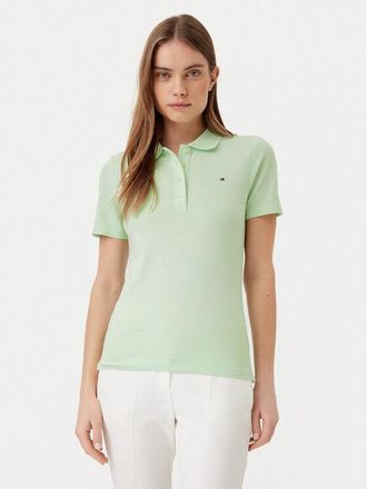 Tommy Hilfiger Poloshirt 1985 WW0WW43225 Gr&uuml;n Slim Fit