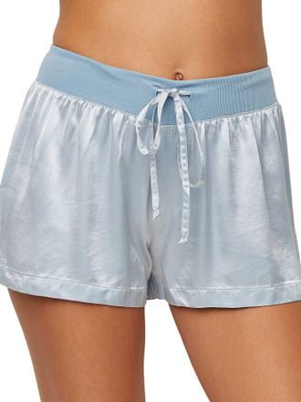 Pj Harlow Damen Boxershorts Shortmikel Mikel Short Boxer de Cetim Mikelmikel Satin Pyjamaunterteile, Morgenblau, Klein