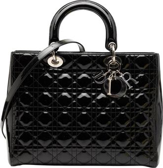 Dior Sac &agrave; main structur&eacute; pr&eacute;-appartenant - Femme - Pre-owned - Noir - Taille: ONE Size