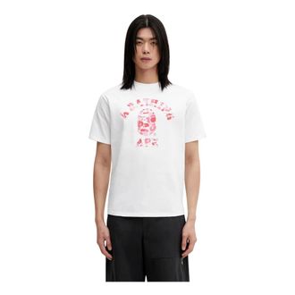 A Bathing Ape A Bathing APE - Tee Coll&egrave;ge ABC Camo - Homme - Tops - Blanc - Taille: 2XL