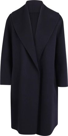 Max Mara Langer Mantel - Blau